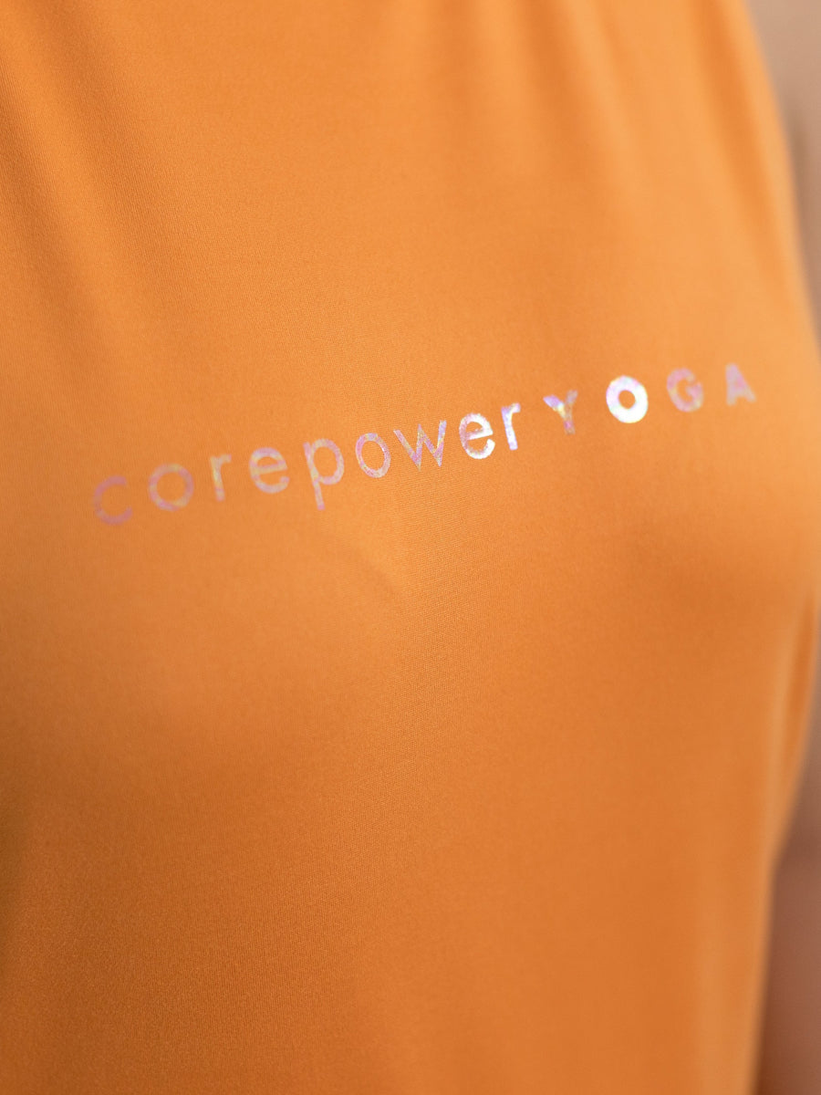 CorePower Yoga Drop Muscle Orange Tank